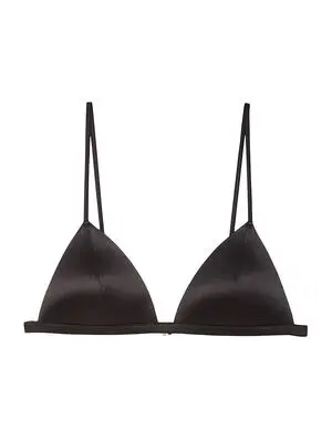 FLEUR DU MAL Silk-blend Wireless Triangle Bra