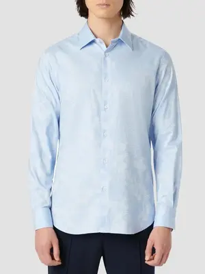 Bugatchi Julian Floral Cotton Button-front Shirt