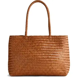 Madewell Handwoven Leather Tote - Burnt Sienna