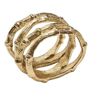 KIM SEYBERT Bamboo Napkin Ring - Gold