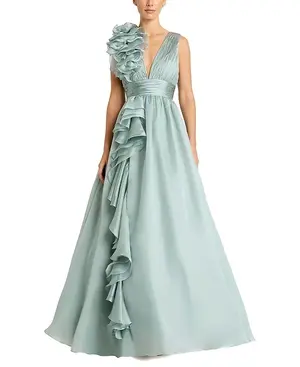 Ruffle Detail Evening Wear