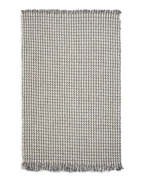 Kas Maui Houndstooth Area Rug, 5' X 8 - Ivory