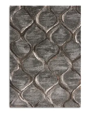 Kas Landscapes Groove Area Rug, 5'3x 7'7 - Grey