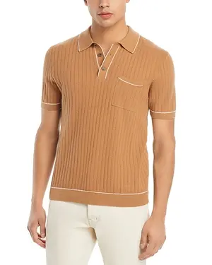 Rails Hardy Cotton Regular Fit Pocket Polo Shirt Tawny