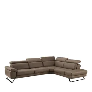 CHATEAU D'AX Tremezzo Two Piece Leather Sectional