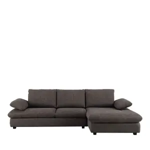 CHATEAU D'AX Mason Two Piece Sectional Sofa & Chaise - X Dark Grey