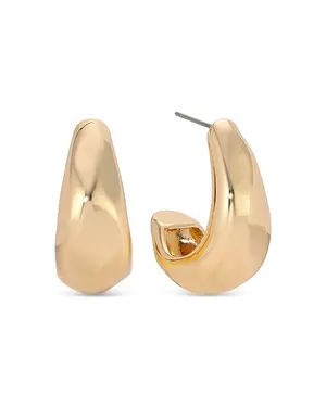 Ettika Hammered Hoop Earrings - Gold
