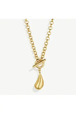 SOKO Maxi Dash Pendant Necklace - Gold
