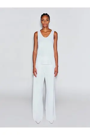 Rosetta Getty Scoop Neck Tank - White