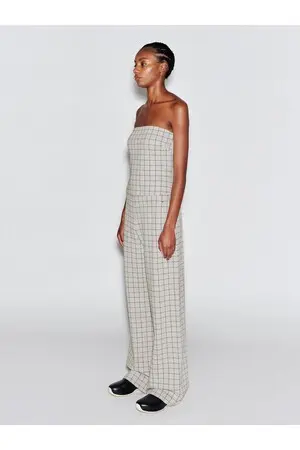 Rosetta Getty Windowpane Interlock Jacquard Bandeau