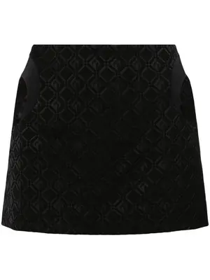 Marine Serre Black Wash Skirts