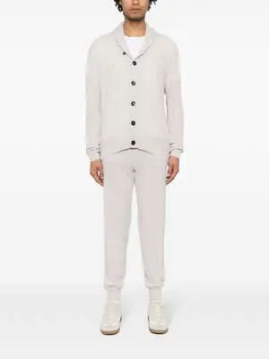 N.peal Garrick Cable-knit Cardigan - Neutrals