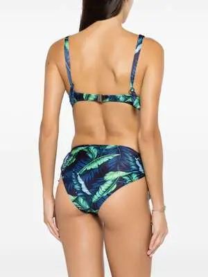 LYGIA & NANNY Marcela Leaf-print Bikini - Blue