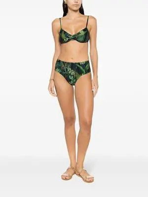 LYGIA & NANNY Verônica Leaf-print Bikini
