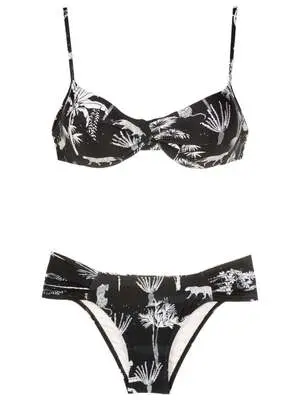 LYGIA & NANNY Vitoria Graphic-print Bikini - Black