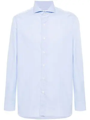 LUIGI BORRELLI Check-pattern Cotton Shirt