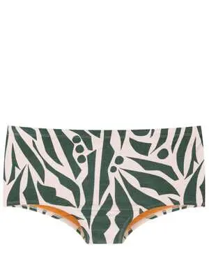 LYGIA & NANNY Copacabana Leaf-print Swimming Trunks - Multicolour