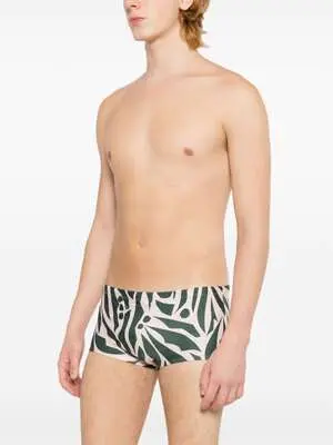 LYGIA & NANNY Copacabana Leaf-print Swimming Trunks - Multicolour