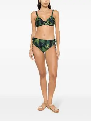 LYGIA & NANNY Marcela Leaf-print Bikini - Green