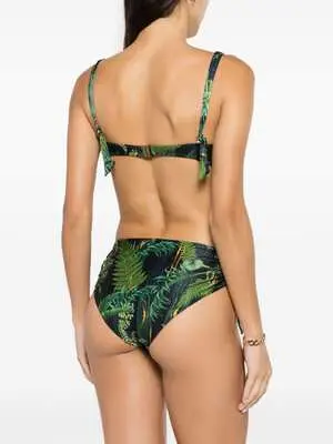 LYGIA & NANNY Marcela Leaf-print Bikini - Green