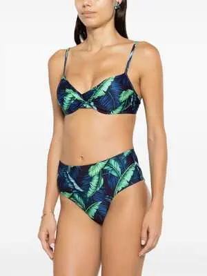 LYGIA & NANNY Verônica Leaf-print Bikini