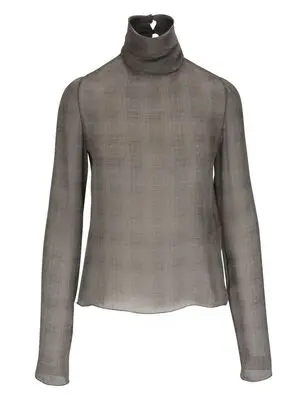 Saint Laurent Checked Blouse