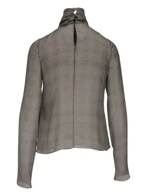 Saint Laurent Checked Blouse