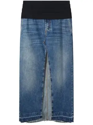 Stella McCartney Denim Maxi Skirt - Blue