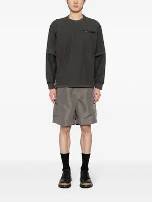 Sacai Belted Cargo Shorts - Grey