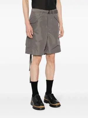 Sacai Belted Cargo Shorts - Grey