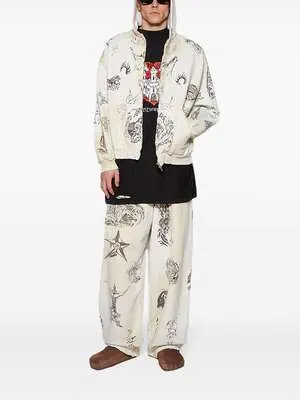 Balenciaga Tat Graphic-print Cotton Track Pants