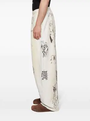 Balenciaga Tat Graphic-print Cotton Track Pants