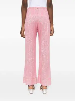 FORTE_FORTE Straight-leg Lurex Trousers