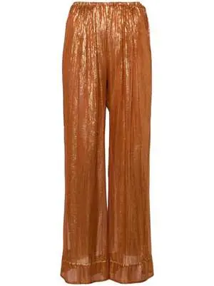 FORTE_FORTE Straight-leg Lurex Trousers