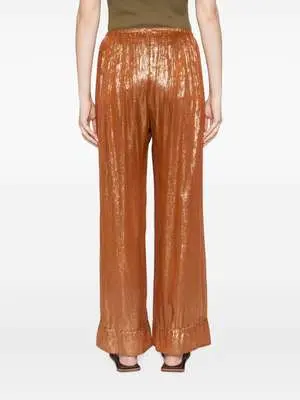 FORTE_FORTE Straight-leg Lurex Trousers