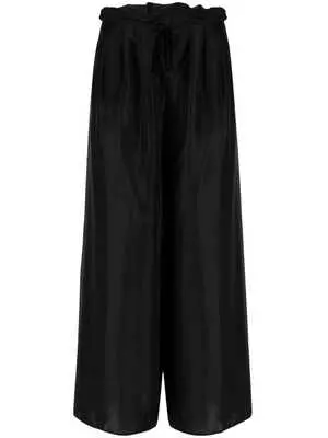 FORTE_FORTE Wide-leg Silk Trousers