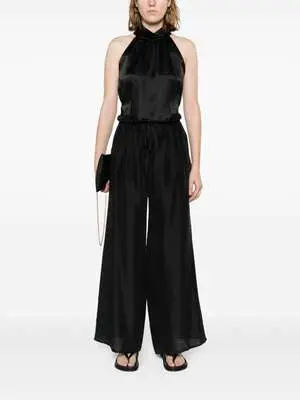 FORTE_FORTE Wide-leg Silk Trousers