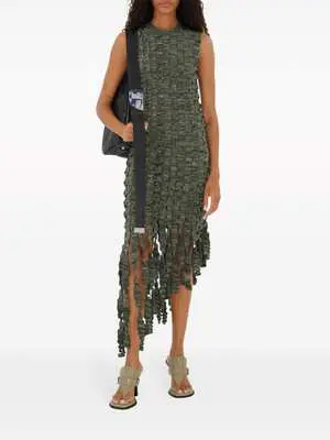 Burberry Crocheted Silk-blend Midi Dress