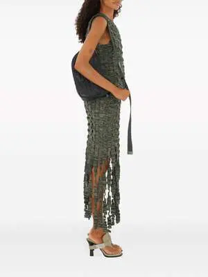 Burberry Crocheted Silk-blend Midi Dress