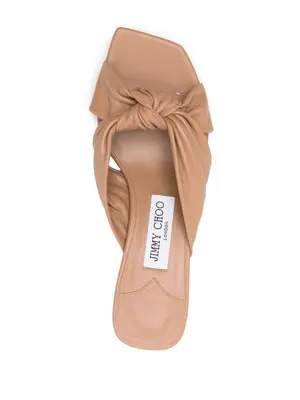 JIMMY CHOO Avenue 50mm Leather Mules