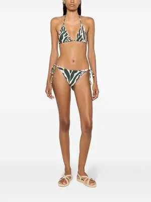 LYGIA & NANNY Maya Abstract-print Bikini - Green