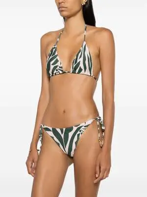 LYGIA & NANNY Maya Abstract-print Bikini - Green