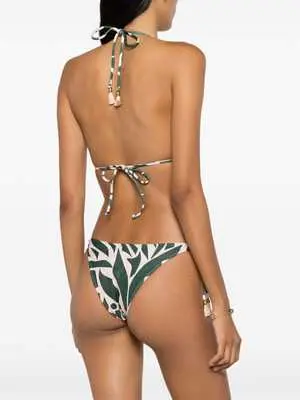 LYGIA & NANNY Maya Abstract-print Bikini - Green