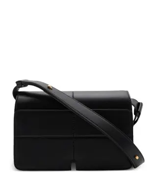 Burberry Snip Leather Crossbody Bag - Black