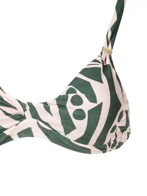 LYGIA & NANNY Marcela Abstract-print Bikini - Green