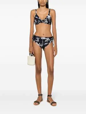 LYGIA & NANNY Marcela Graphic-print Bikini - Black