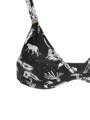 LYGIA & NANNY Marcela Graphic-print Bikini - Black
