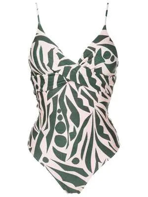 LYGIA & NANNY Bianca Graphic-print One-piece - Green