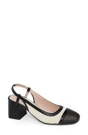 PATRICIA GREEN Brooks Perforated Slingback Pumps