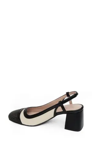 PATRICIA GREEN Brooks Perforated Slingback Pumps